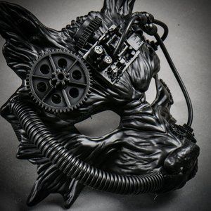 ILOVEMASKS | Accessories | Halloween Face Steampunk Air Gas Wolf Mask ...